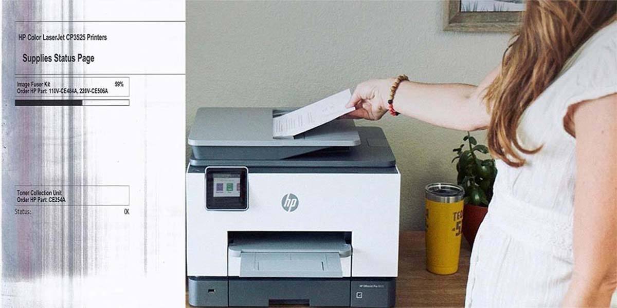 HP Printer Printing Black Lines On Paper
